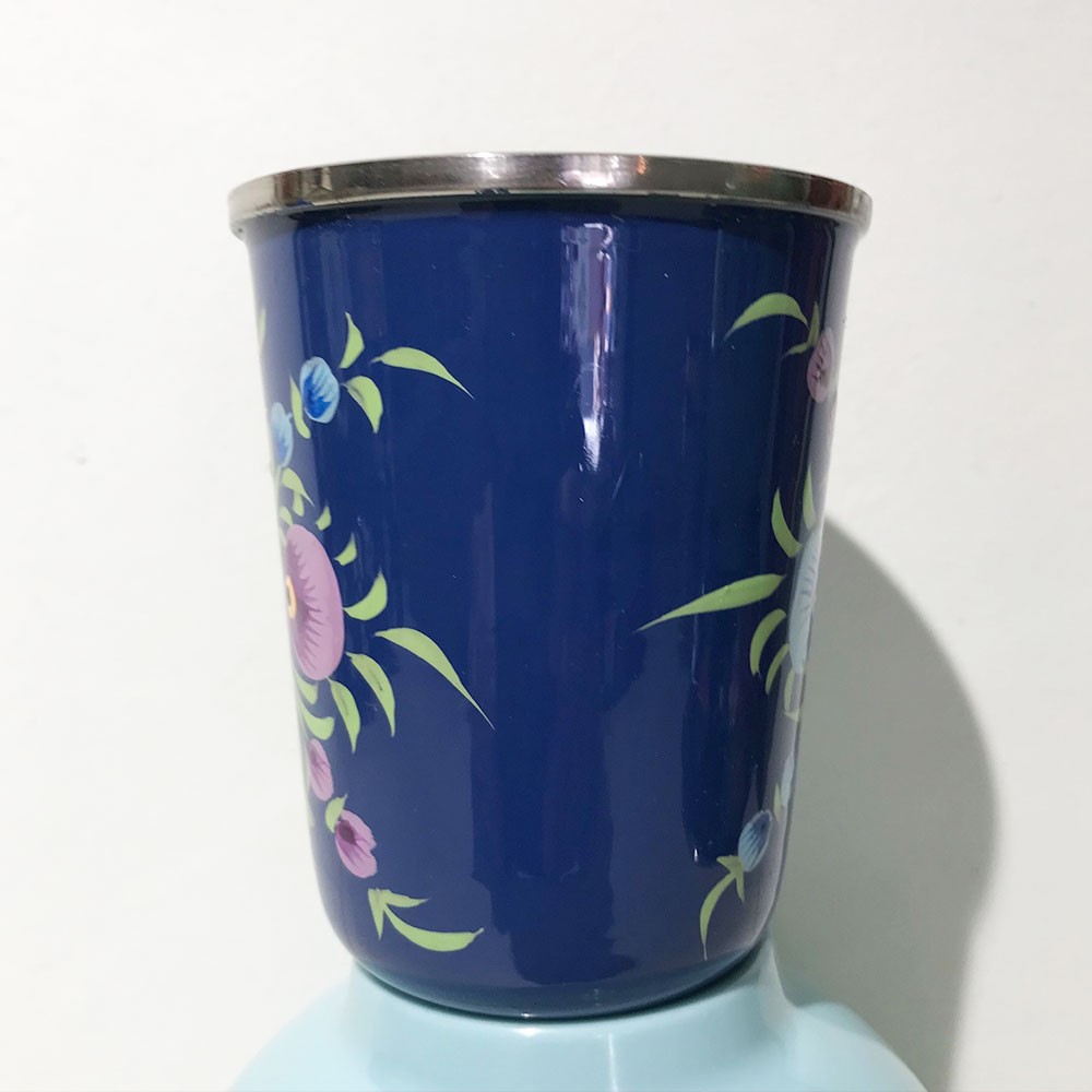 Gobelet émaillé PM Folk marine (45)