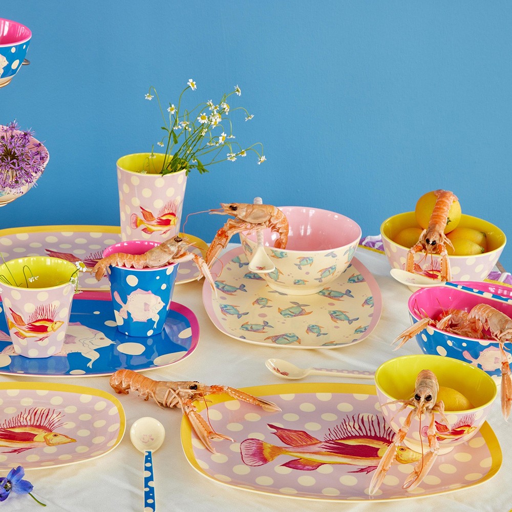 Petit bol mélamine RICE Fish lavender